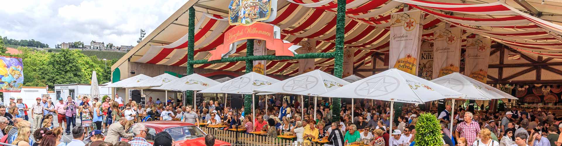 Kiliani-Volksfest Würzburg - Willkommen im Kiliani Festzelt
